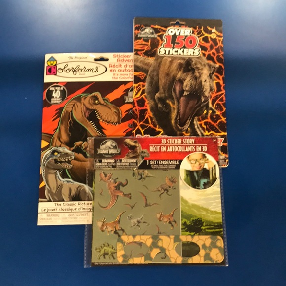 Universal | Other | Jurassic World Sticker Bundle | Poshmark